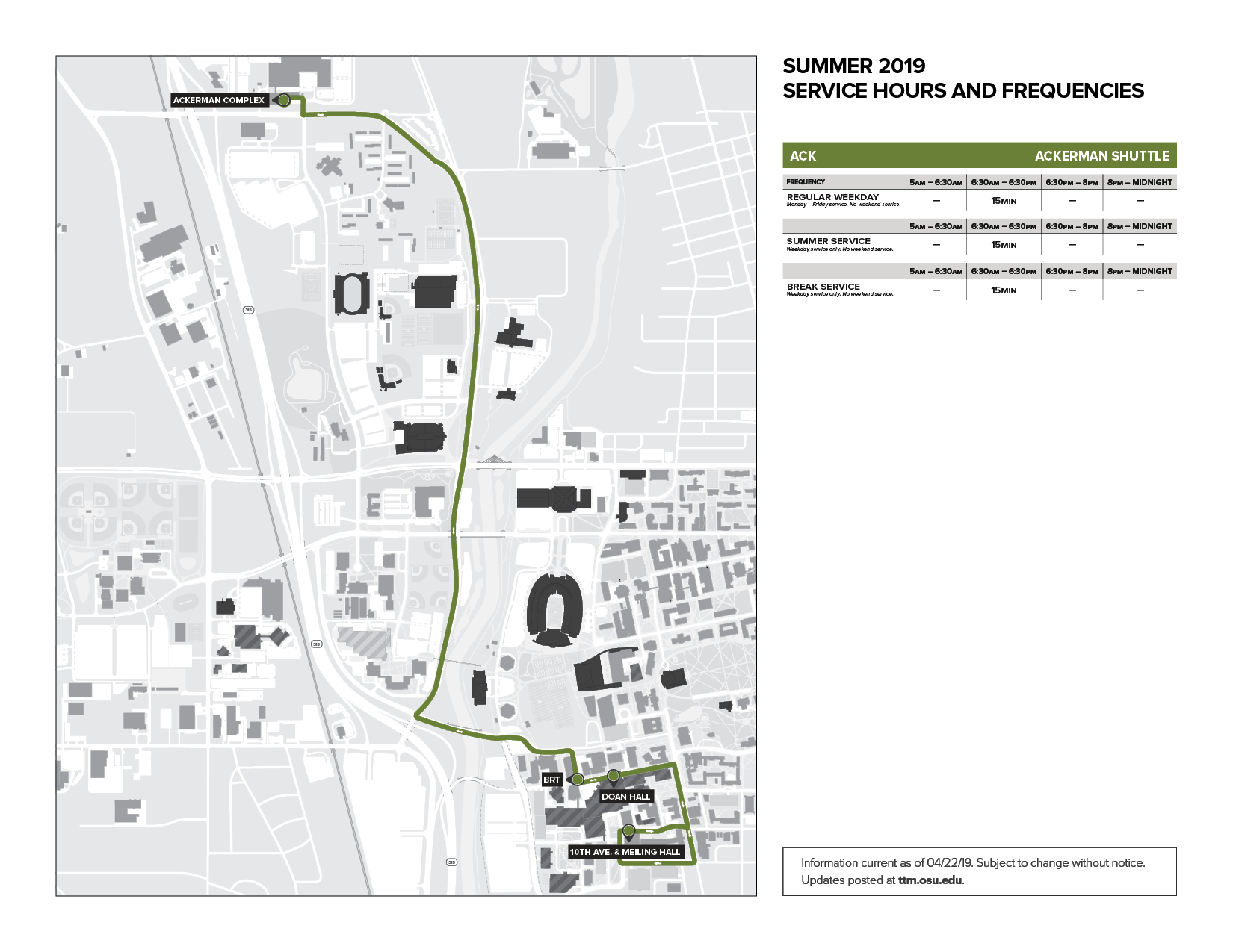 CABS Routes Detoured June 1 for College Road Closure | Transportation ...